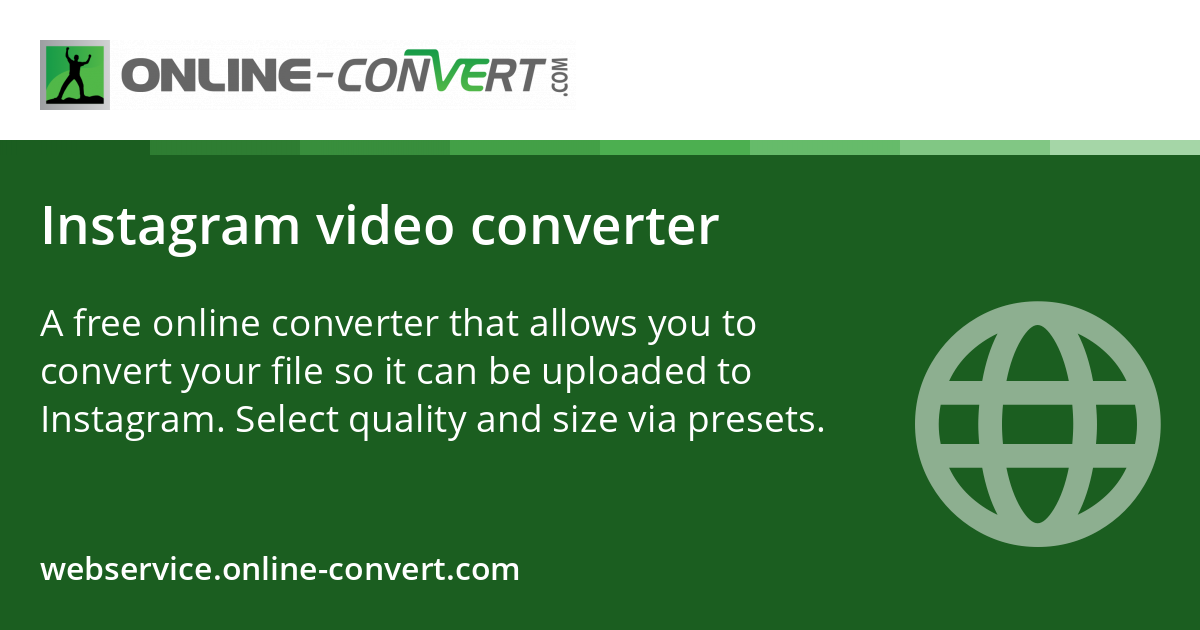 Instagram video converter
